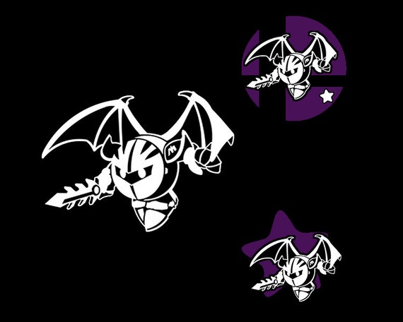 Meta Knight Vinyl Decal Kirby Series by Funmono714 on Etsy
