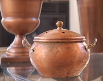 Popular items for rustic copper pot on Etsy