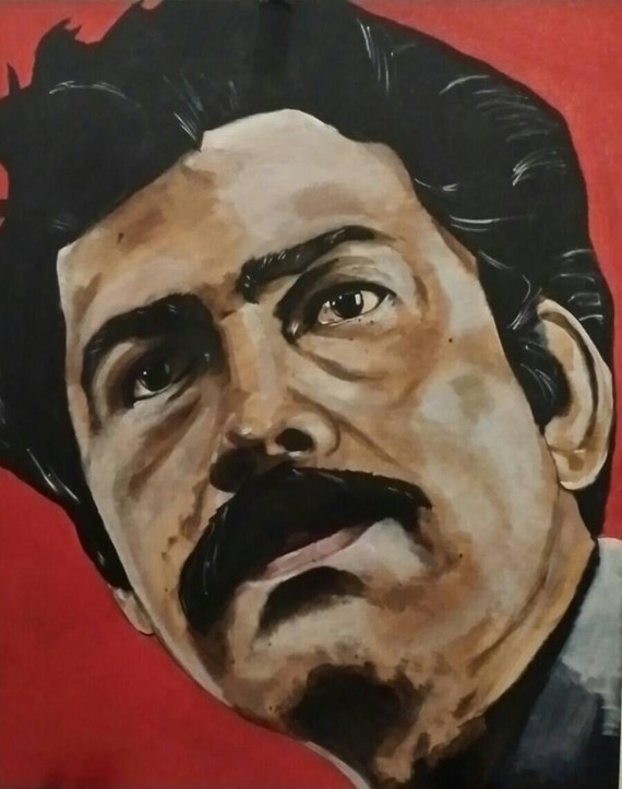 Items similar to Rodolfo Corky Gonzalez acrylic painting on canvas on Etsy