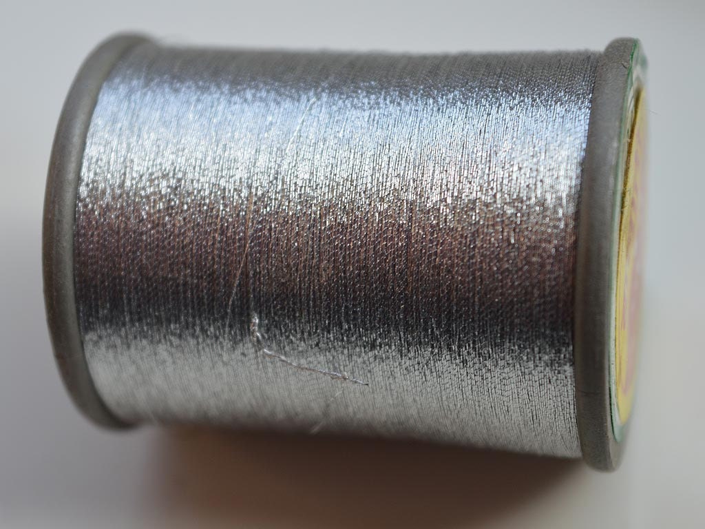 Metallic Silver Embroidery Thread, Hand And Machine Embroidery Thread ...