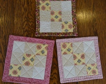 Popular items for patchwork potholders on Etsy