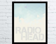 Popular items for radiohead poster on Etsy