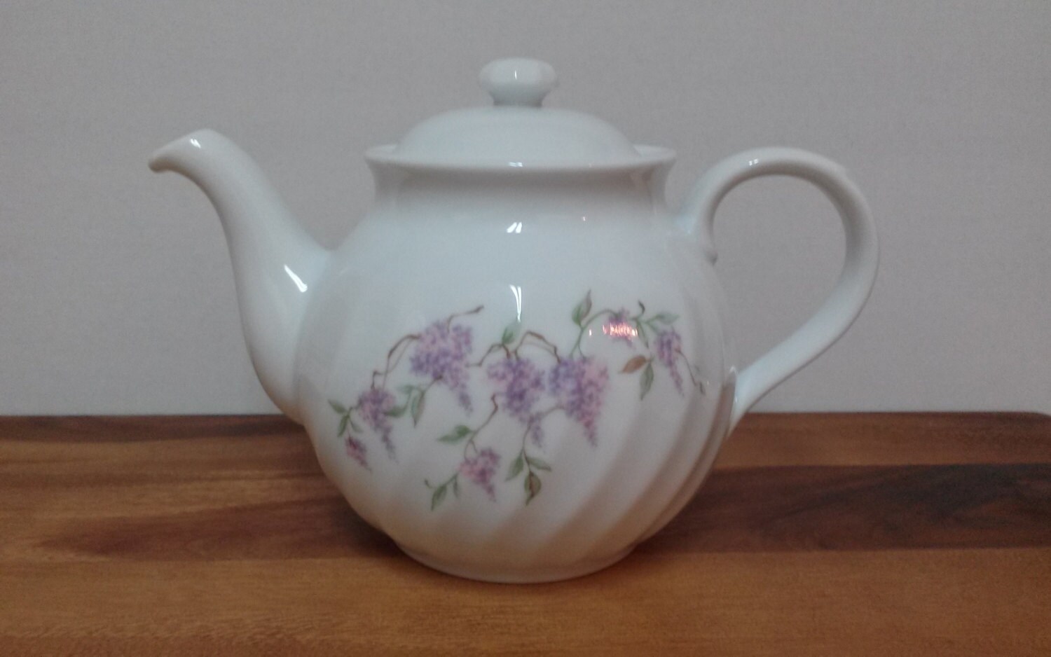 corning/corelle rare wisteria teapot swirl by MichellesKorner