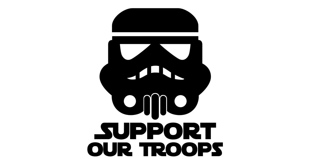 Bumper Sticker Star Wars Support Your Troops Car by vinylology