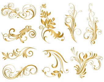 Popular items for clip art flourishes on Etsy