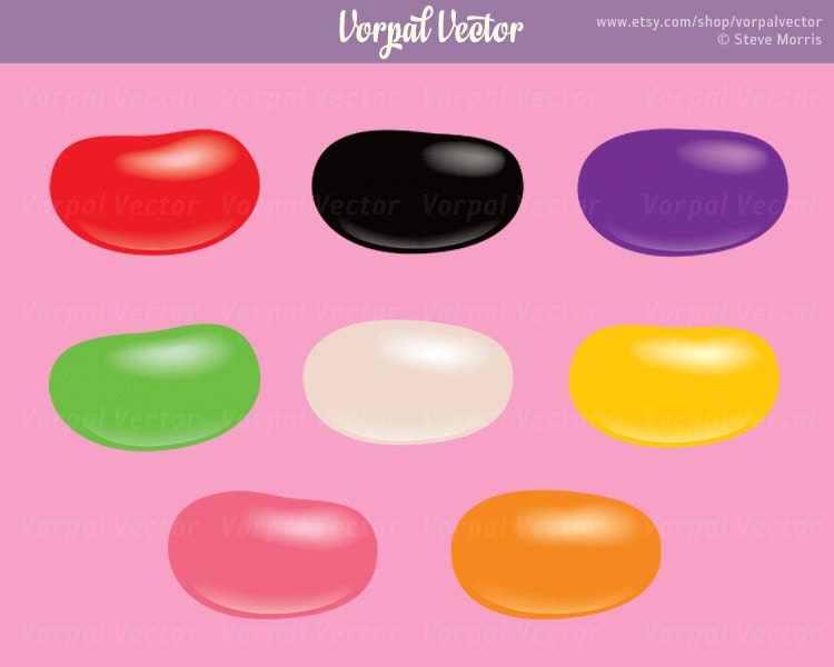Jelly Bean Clip Art Easter Clipart Candy Scrapbook Graphic