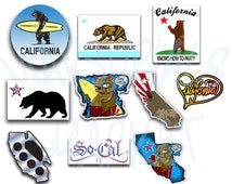 Popular items for california stickers on Etsy