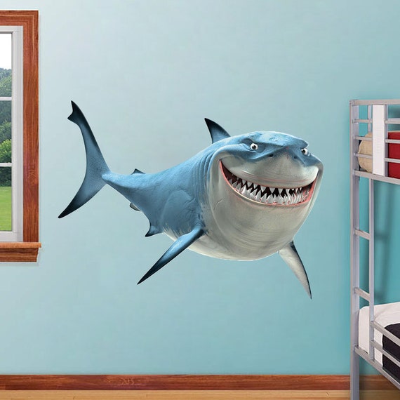 ON SALE BRUCE Finding Nemo Wall Sticker Disney Decal Art Shark