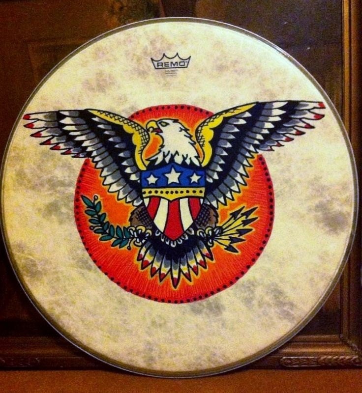 Details about 22 Custom Hand Painted Bass Drum Head