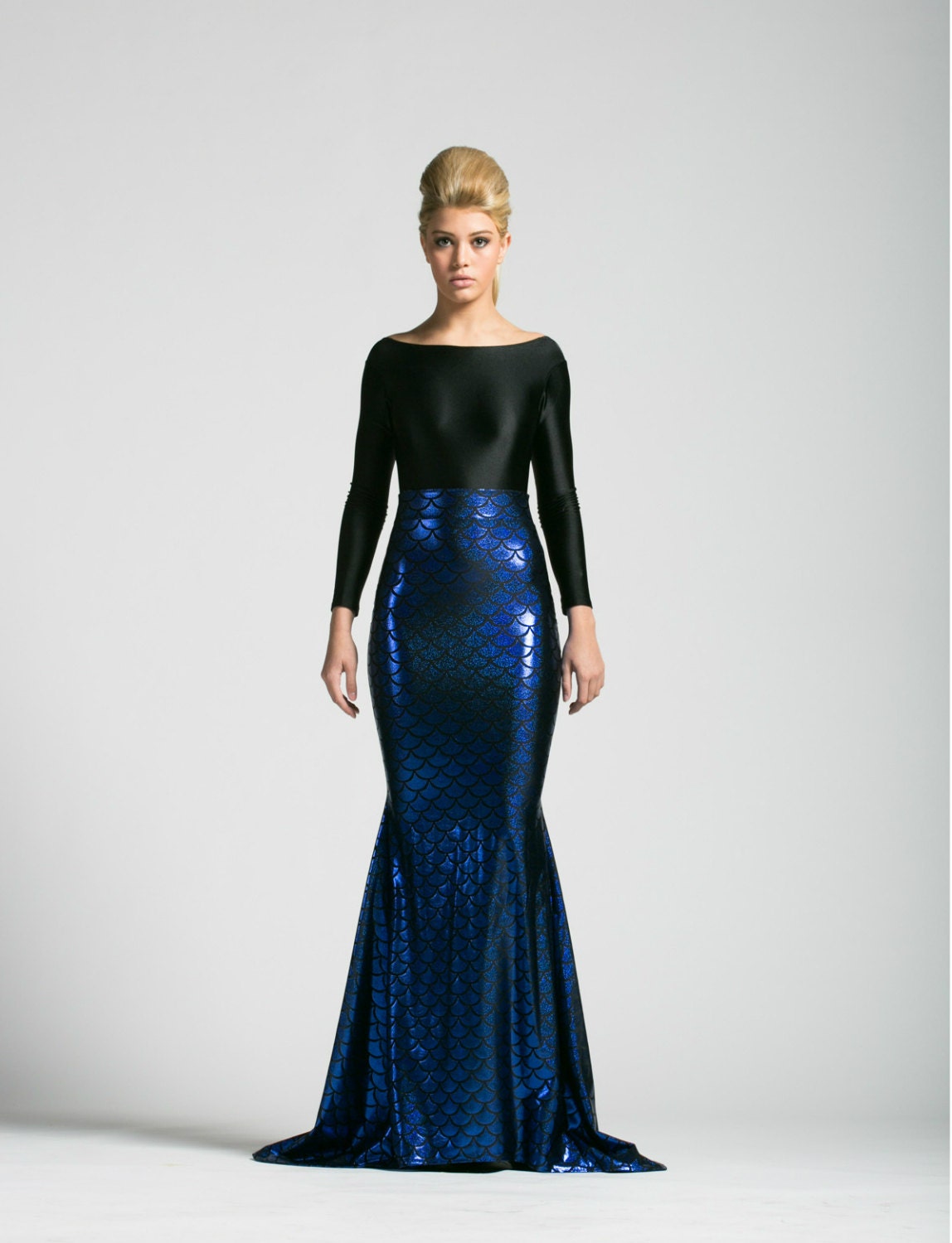 Mermaid Tail Maxi Skirt Atlantic Blue