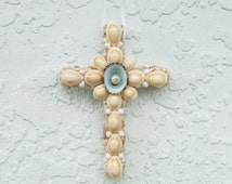 Popular items for seashell cross on Etsy