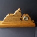 Rabbit Bunny Wood Shelf Sitter Desk Clock by woodworkfiddler