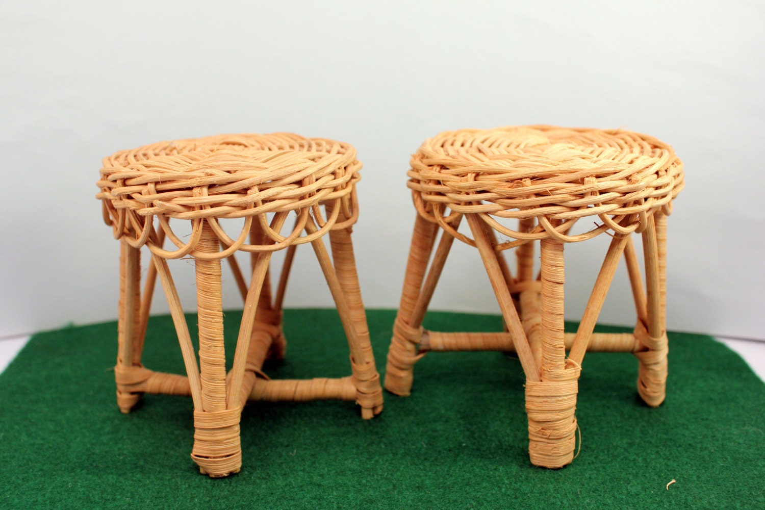 Doll Wicker Stools or Tables Toy Display Furniture – Haute Juice