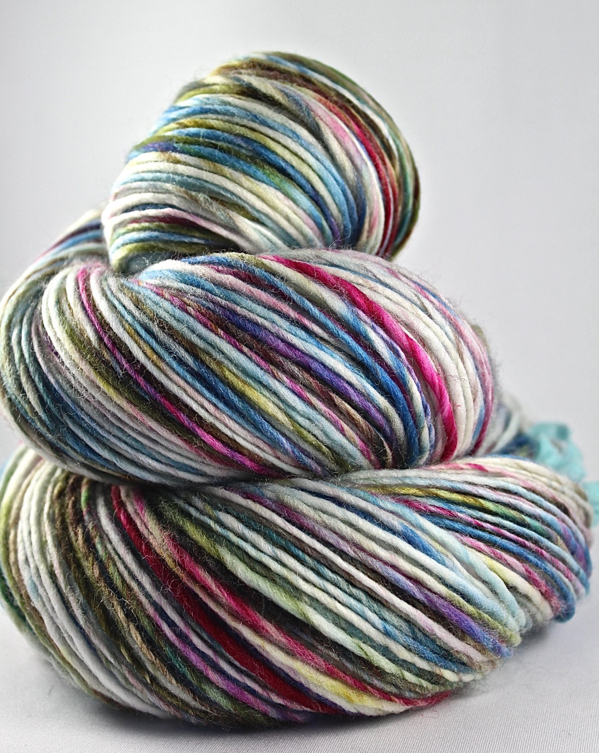 Handspun Yarn Gently Thick and Thin DK Single Superwash Merino