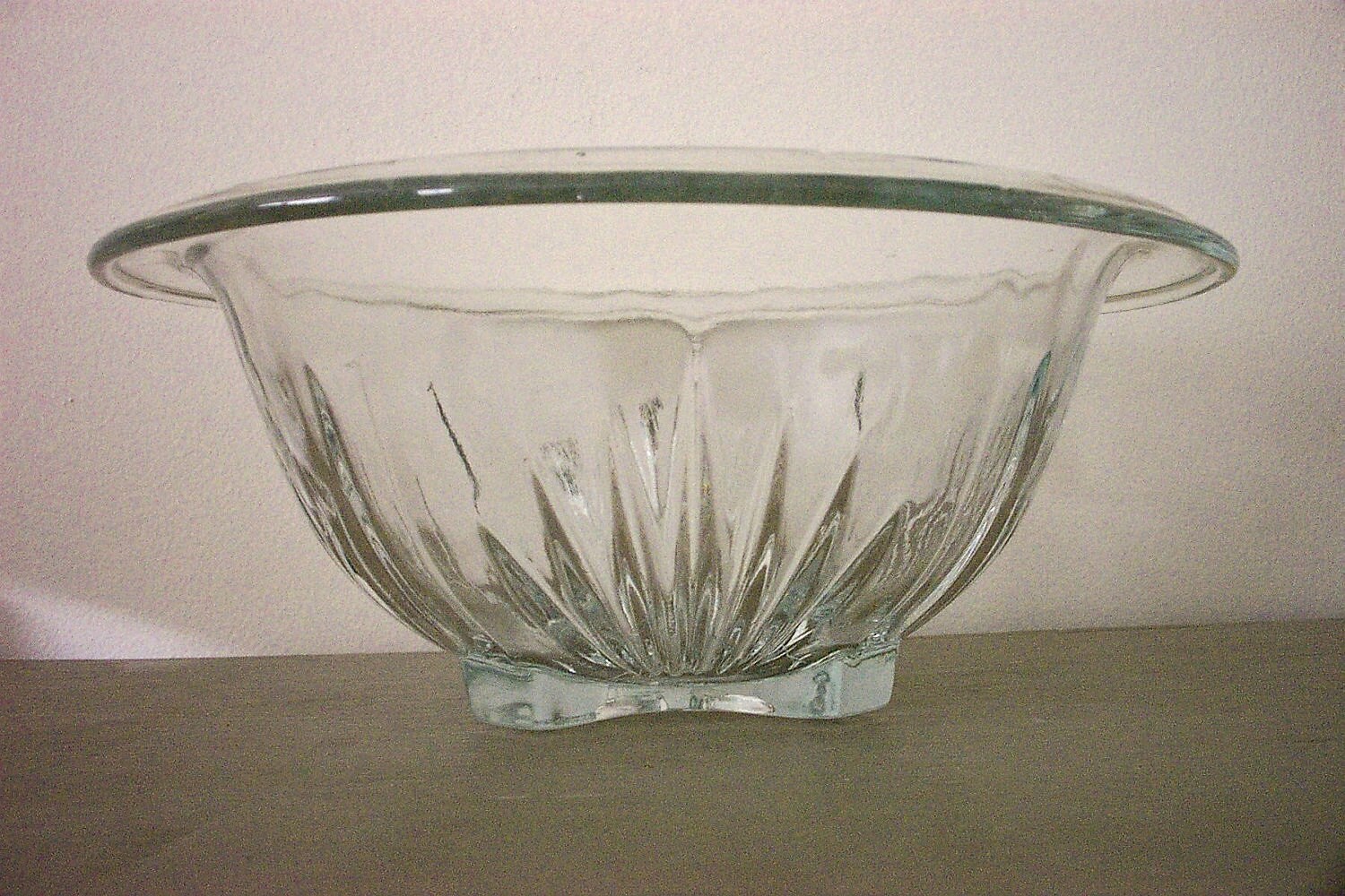 Depression Glass Small Mixing Bowl Rolled Edge Vintage Kitchenware ...