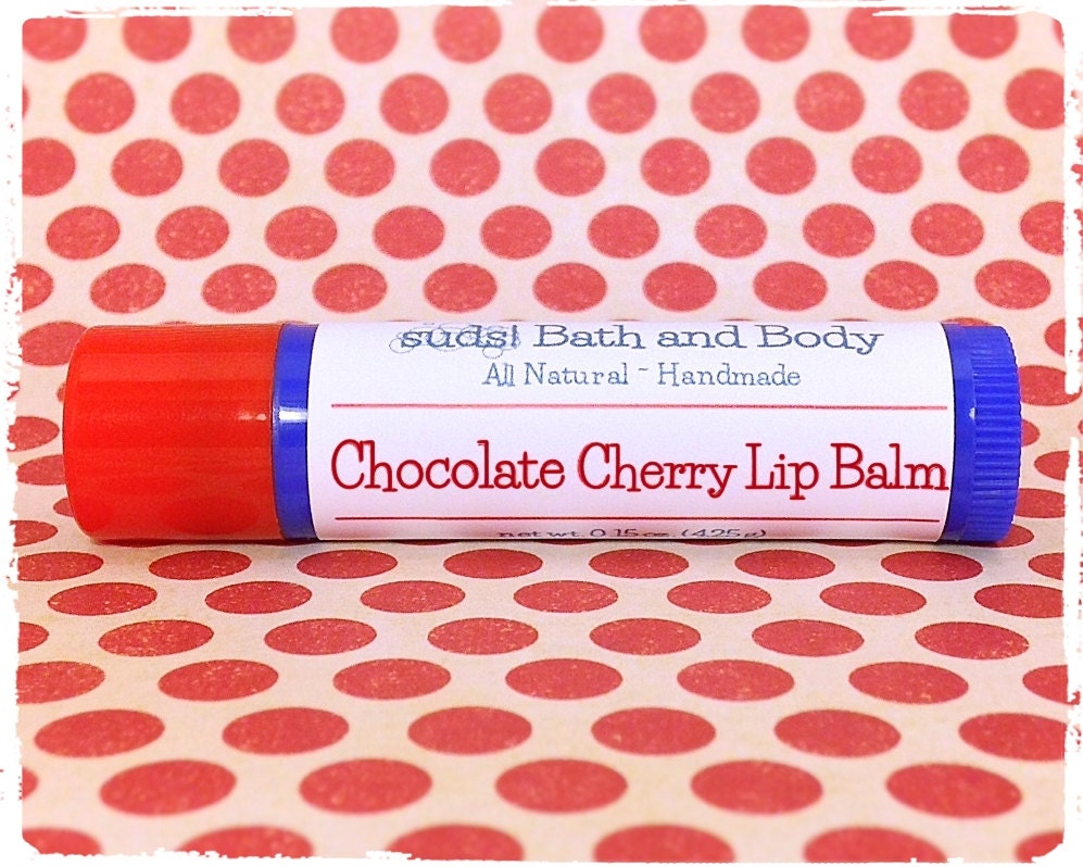 Chocolate Cherry Lip Balm Natural Lip Balm Lip Moisturizer