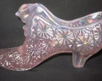 Fenton glass shoe | Etsy