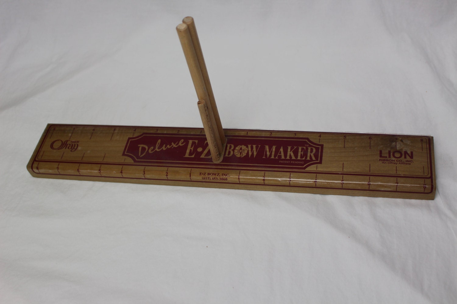 Vintage 17 Wooden Deluxe E Z Bow Maker Tool Lion