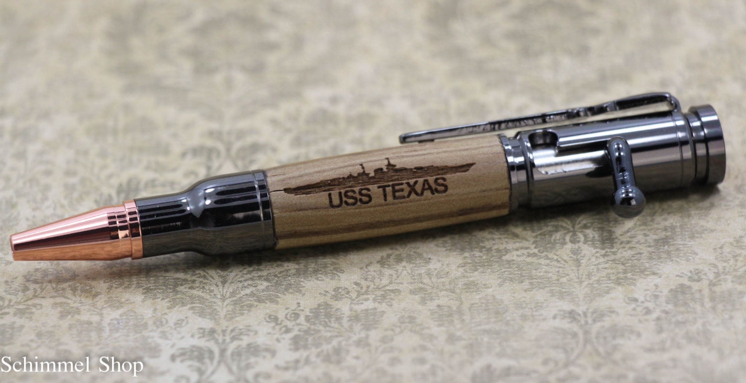 Handmade Schimmel Pen Mini Bolt Action Bullet Pen Gun Metal