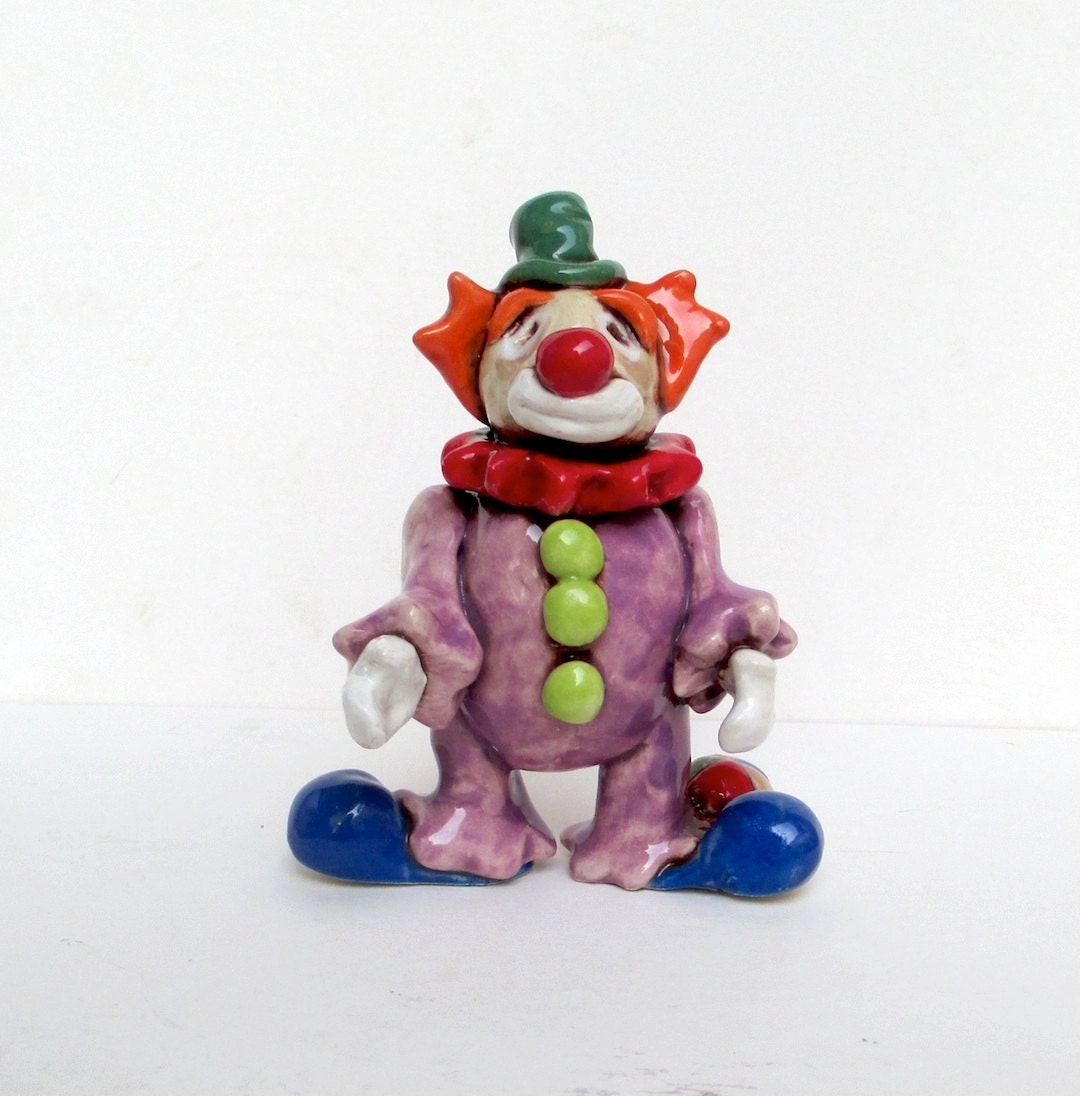 Clown Clay Whistle Pottery Clown Clay Clown Musical Clay