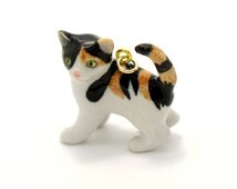 Popular items for ceramic calico cat on Etsy