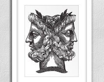 Unique janus related items | Etsy