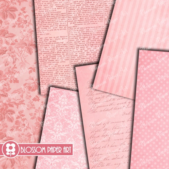 Digital Paper Texture Pink Old Digital Paper Pack