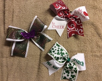 Flyer Cheer bows by Paeda95 on Etsy