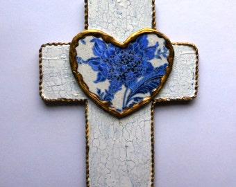 Unique decoupage cross related items | Etsy