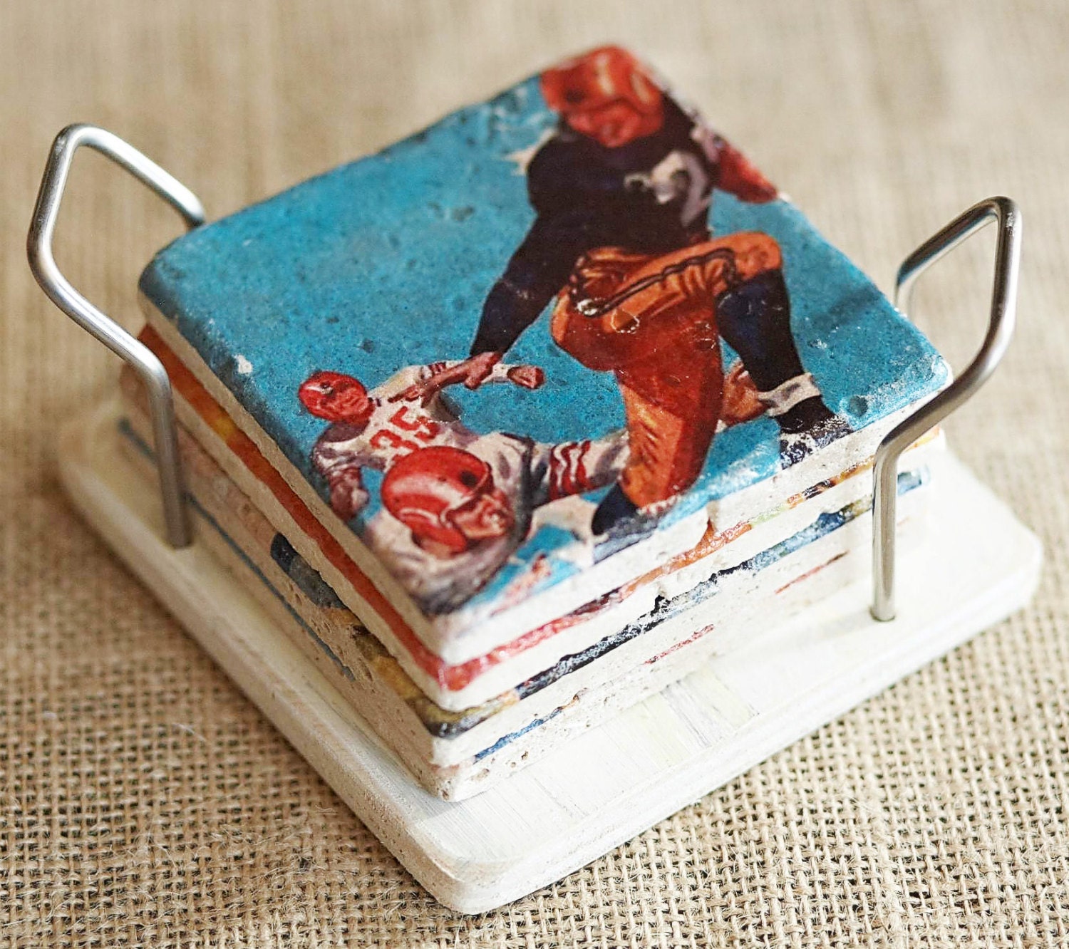 Coaster Holder Coasters Wood Coaster Holder Stainless