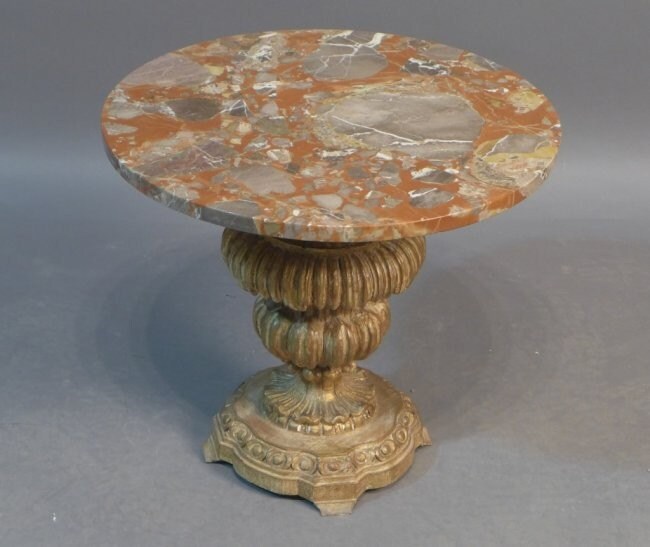 Vintage Marble Top Table – Haute Juice