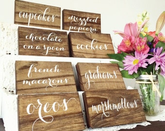 Dessert bar labels | Etsy