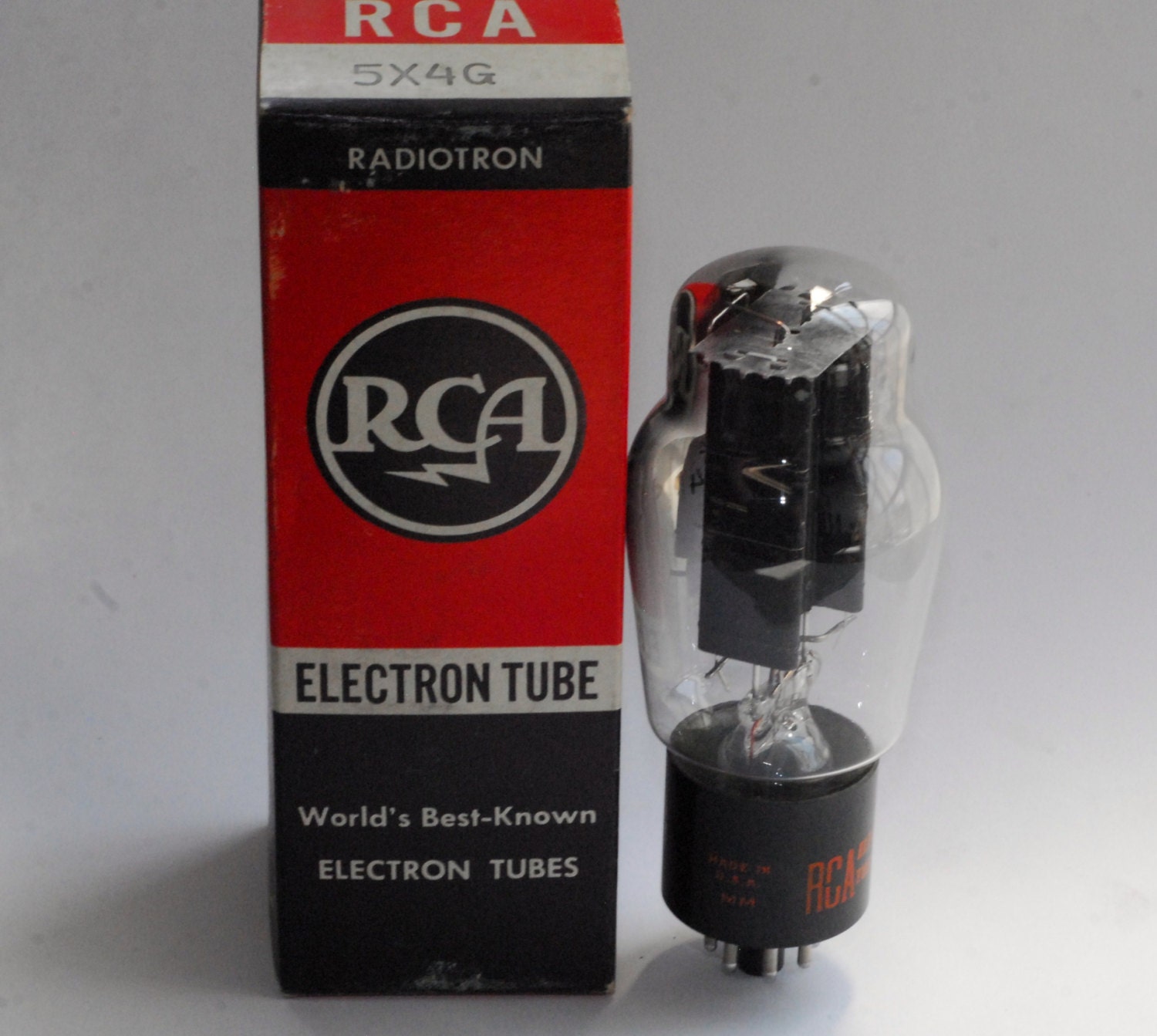 RCA 5X4G vacuum tube black plate mint condition by LeedsRadio