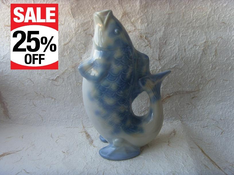 Vintage Soviet Porcelain Fish Carafe Made in USSR in 1980s. – Haute Juice
