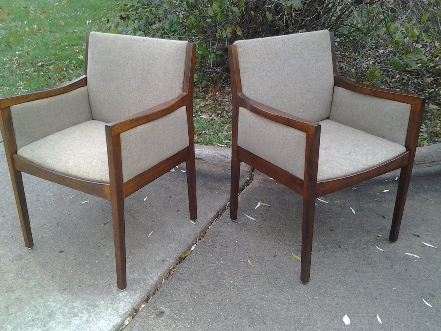 A rare pair of vintage mid century modern Edward wormely mad men era ...