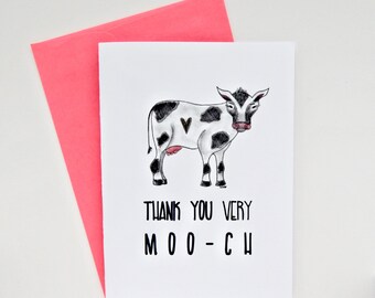 cow thank you cards – Etsy