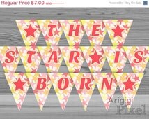 Popular items for pink orange banner on Etsy