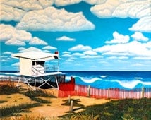 Popular items for large beach painting on Etsy