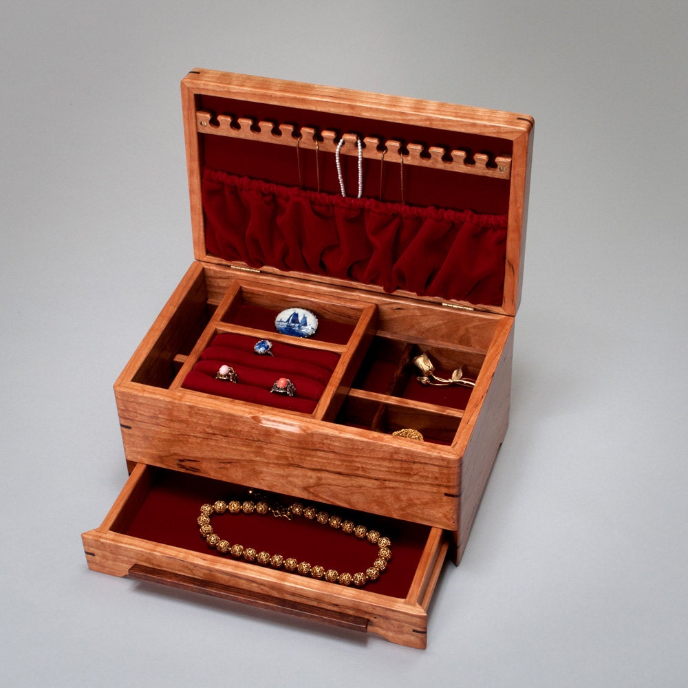 Cherry Wood Jewelry Box - Jewelry Ideas