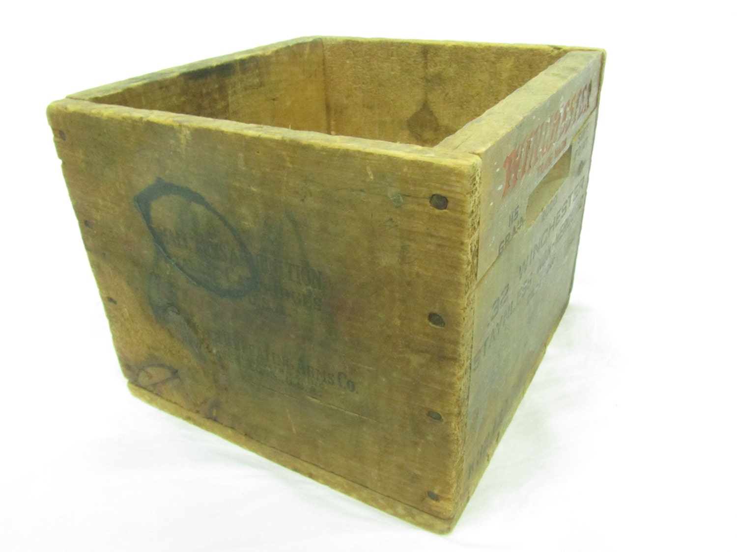 Vintage Winchester Ammo Box Wood Box Vintage Crate Wooden
