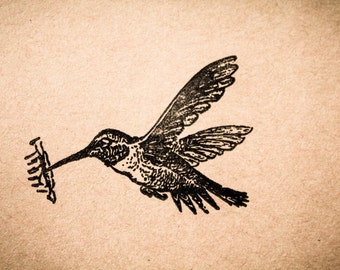 Popular items for hummingbird stamps on Etsy