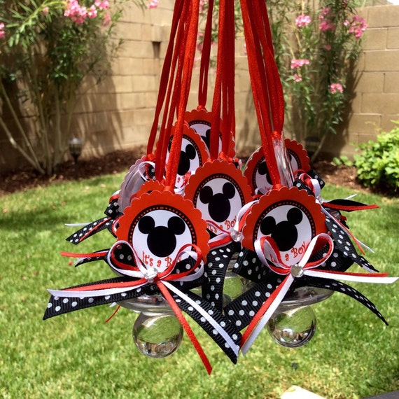 12 Minnie and Mickey Mouse pacifiers for baby by Marshmallowfavors