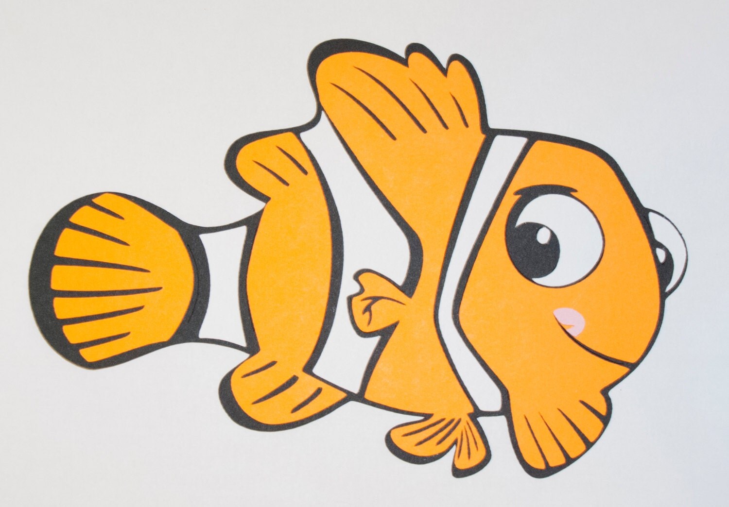 Nemo from Side ocellaris clownfish Die Cut Finding Nemo