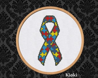 Ribbon cross stitch | Etsy