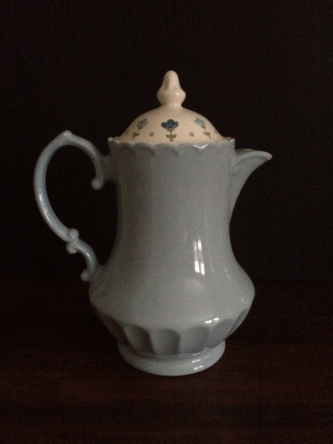 Vintage Hand Painted True Blue Teapot by Vernon Ware – Haute Juice