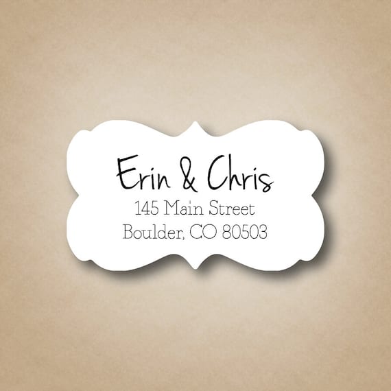Ornate Return Address Label Personalized by StickEmUpLabels