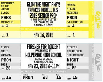 Prom ticket | Etsy