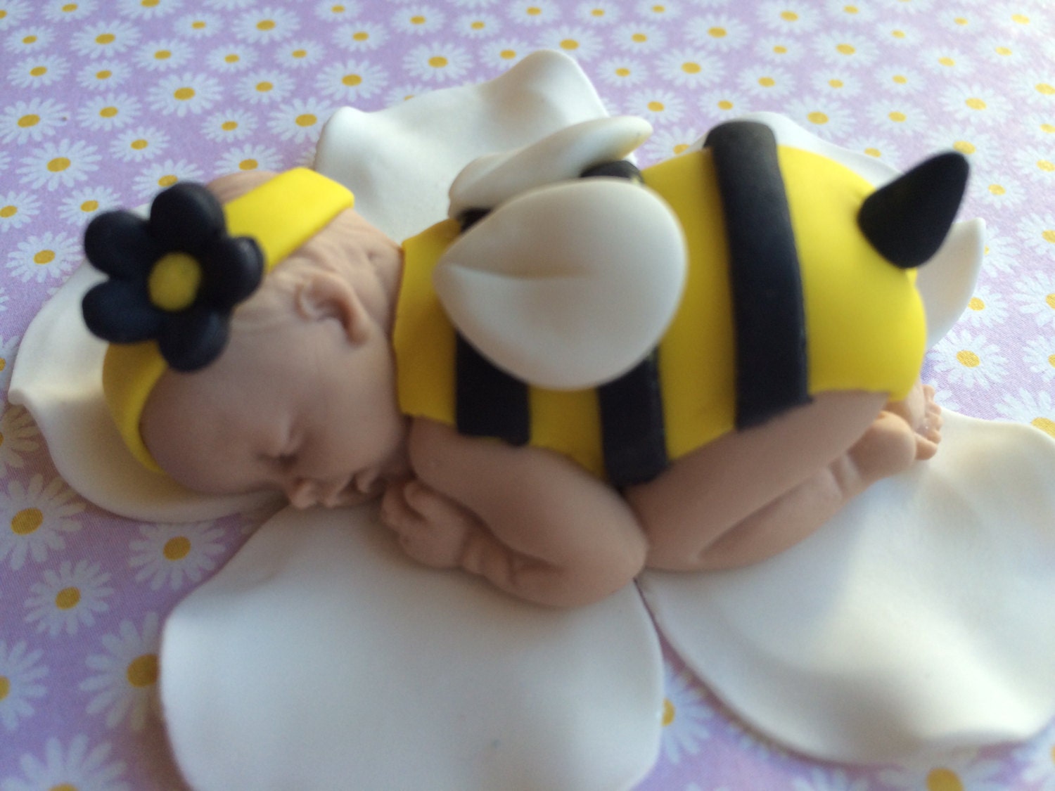 Bumble Bee Baby Girl Shower Cake Topper bumble bee baby gum