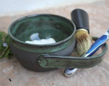Popular items for pottery shaving mug on Etsy