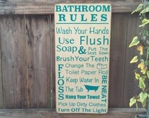 Popular items for flush sign on Etsy